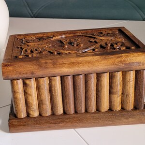 Personalized Wooden Treasure Chest, Secret Lock Wooden Box, Handmade ...