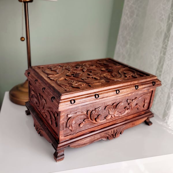 Rustic Wooden Chest - Etsy