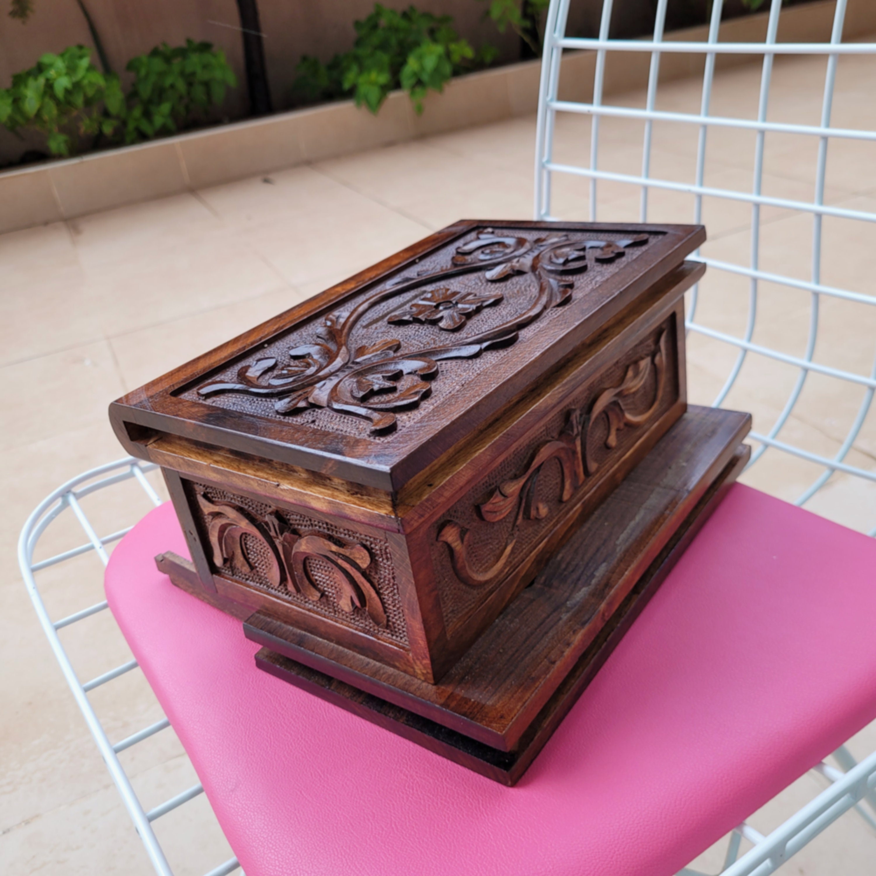Hand Carved Cash Box With Lock, Persnalized Wooden Piggy Bank for Kids ...