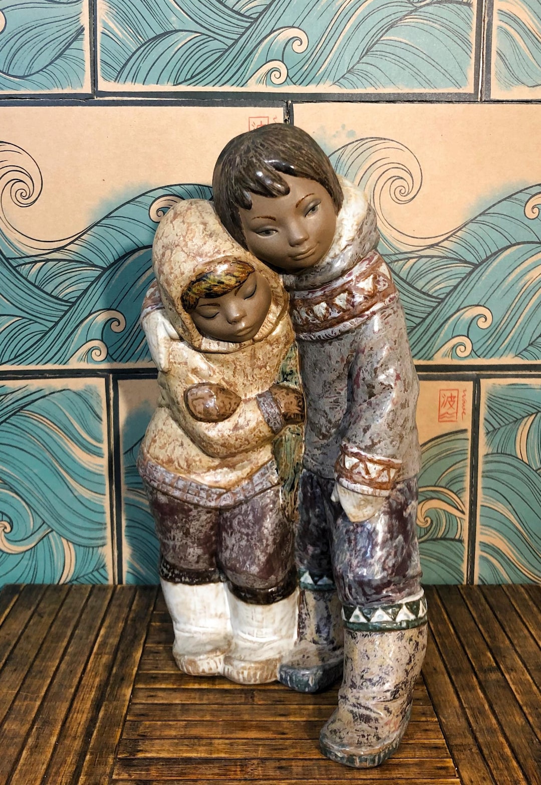 2038.3 ESKIMO BOY and GIRL Lladró - Etsy