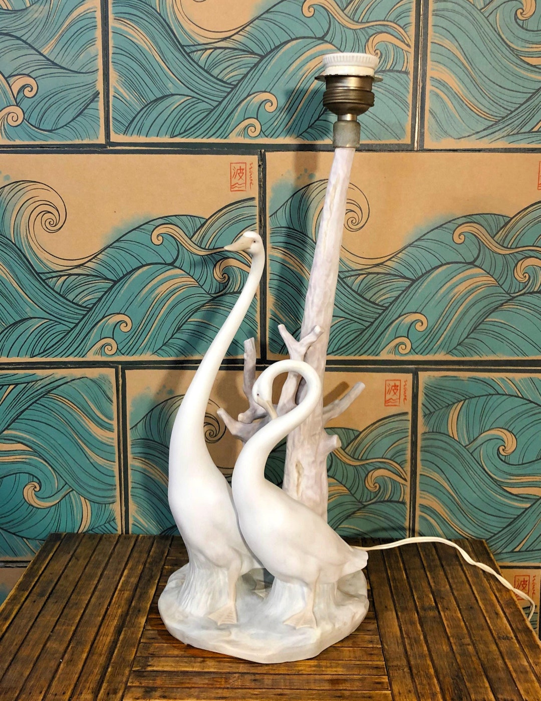 VERY RARE PP122A Swan Lamp (necks up & Bending) Lamp LLADRO - Etsy