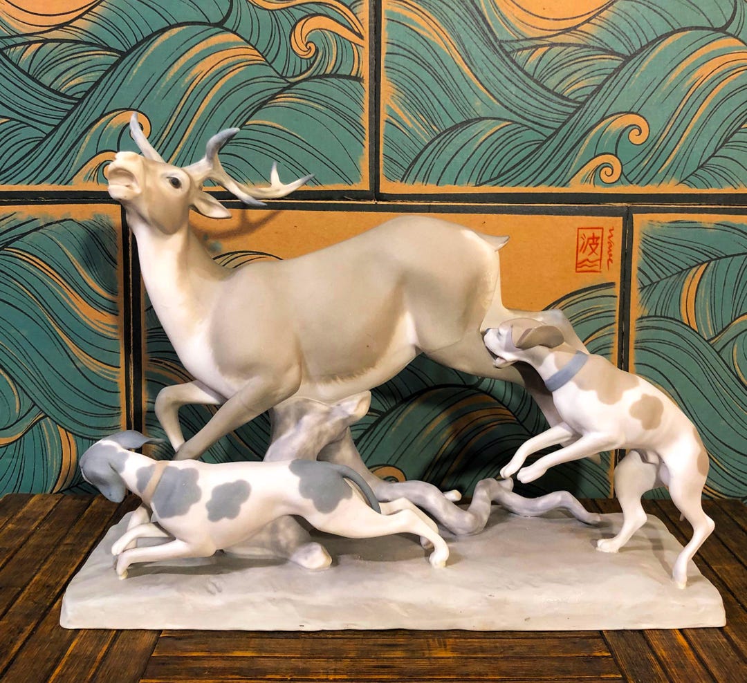 Very Rare 4521 DEER HUNT LLADRO - Etsy