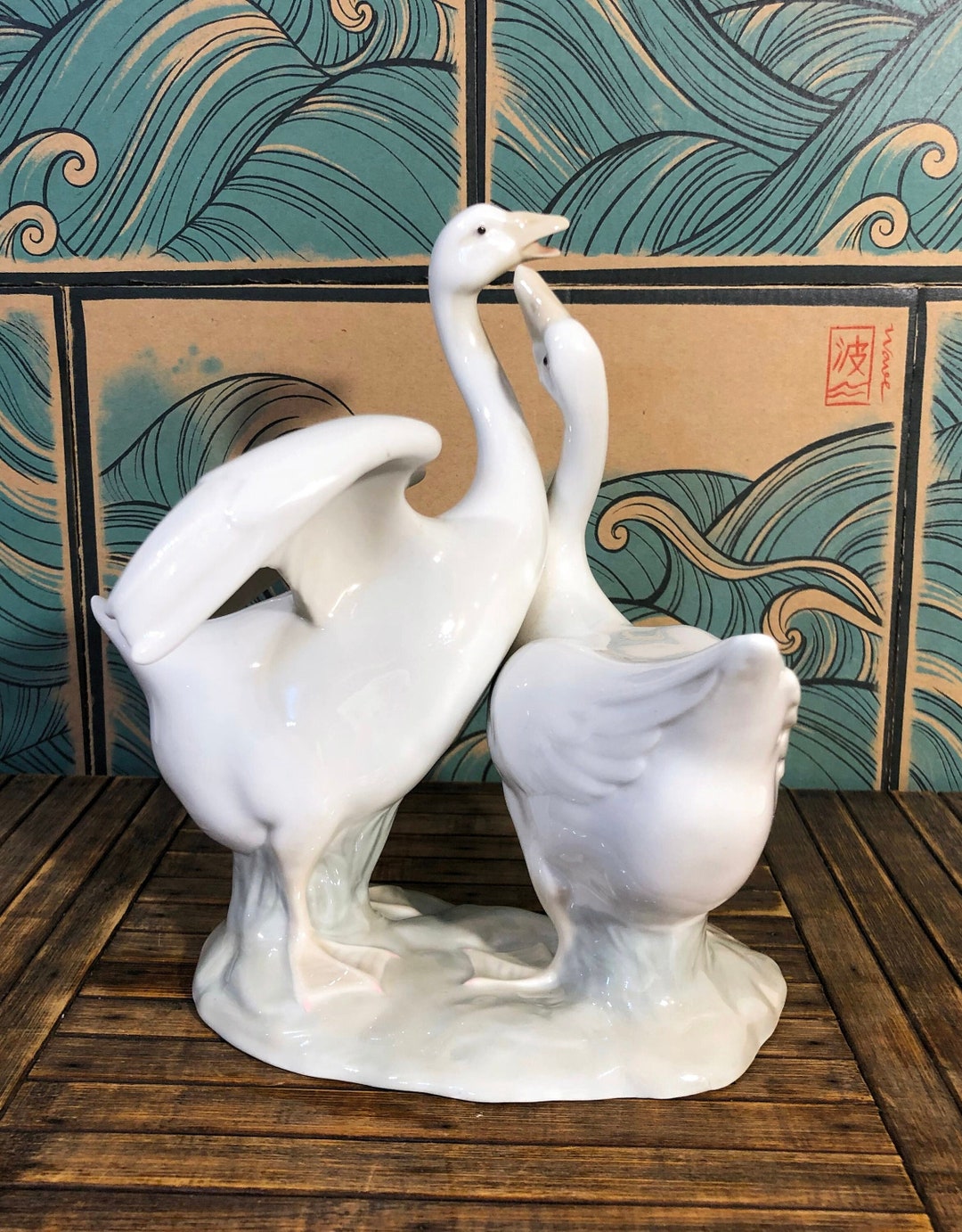 Rare COUPLE of GEESES ROSAL/ Lladro - Etsy