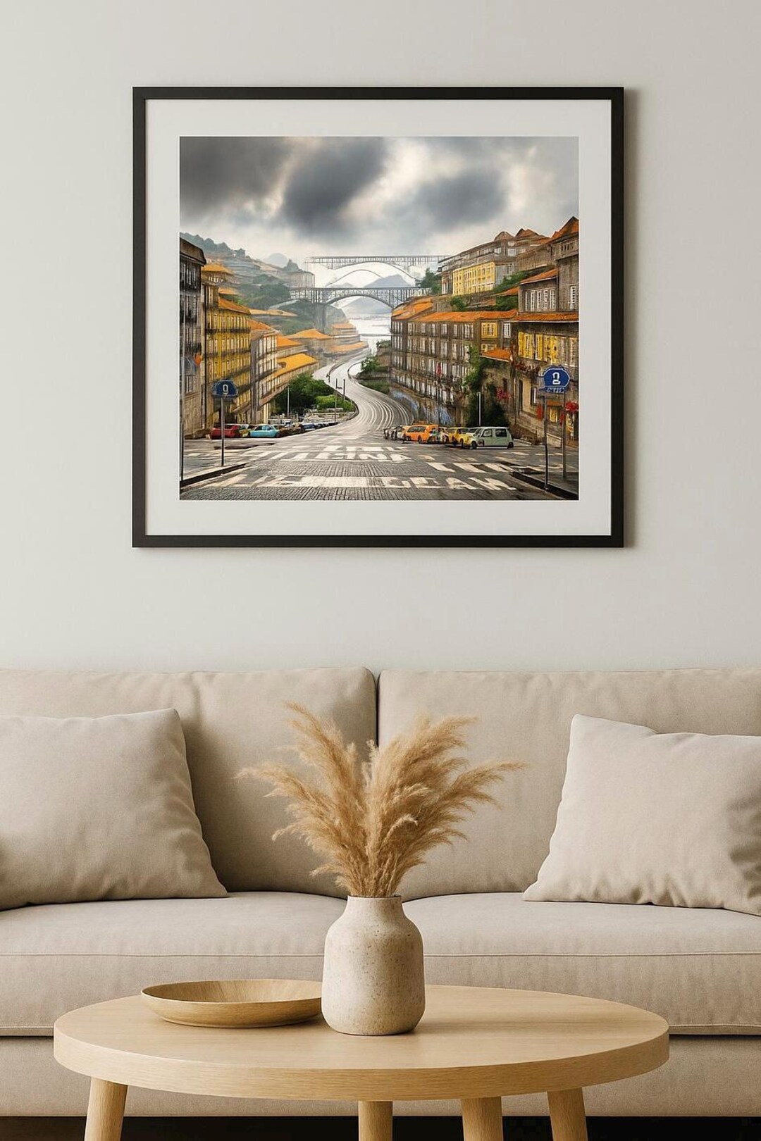 Porto Street View – Digital Art Download | European Cityscape Wall ...