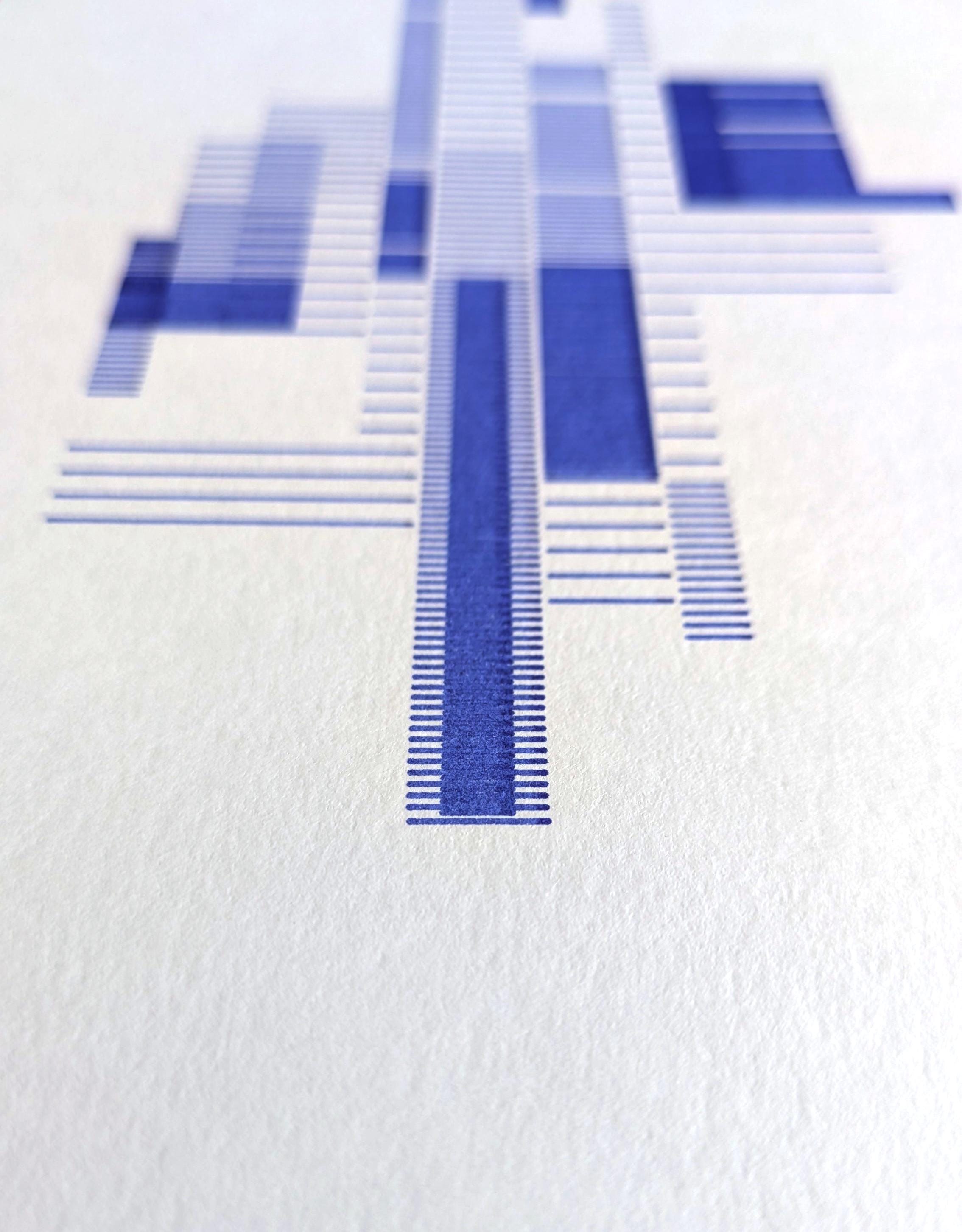 ASCII Study #5 - A4 - Original No Print - Abstract Geometric Line Art ...