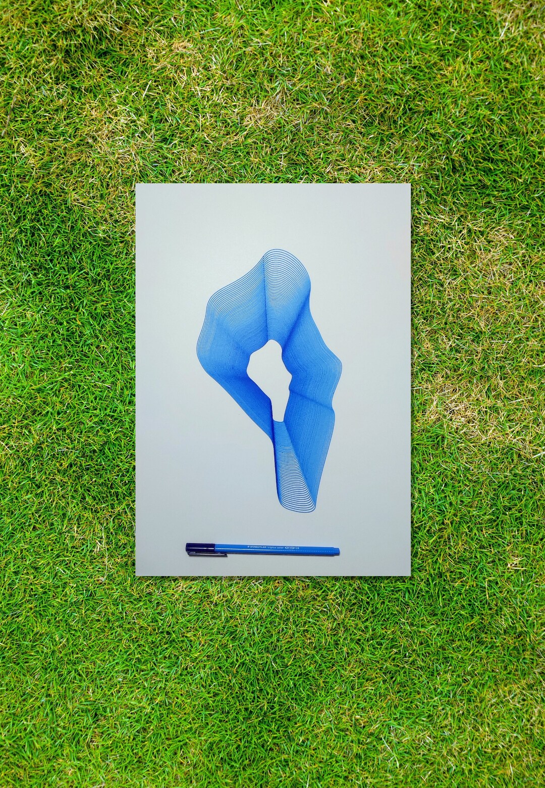 Blue Pulsar #1 - A3 - Limited Edition 10 unità - Original no print ...