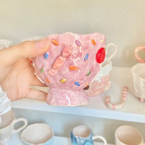 Personalized Mug Cute Custom Handmade Ceramic Candy Sweet Dessert ...