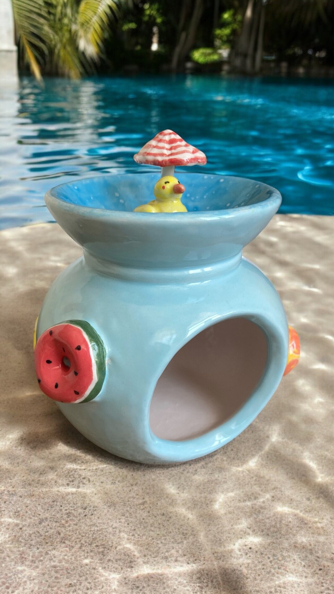 Personalized Pool Party Wax Melter Chick Chicken Duck Beach Swimming ...