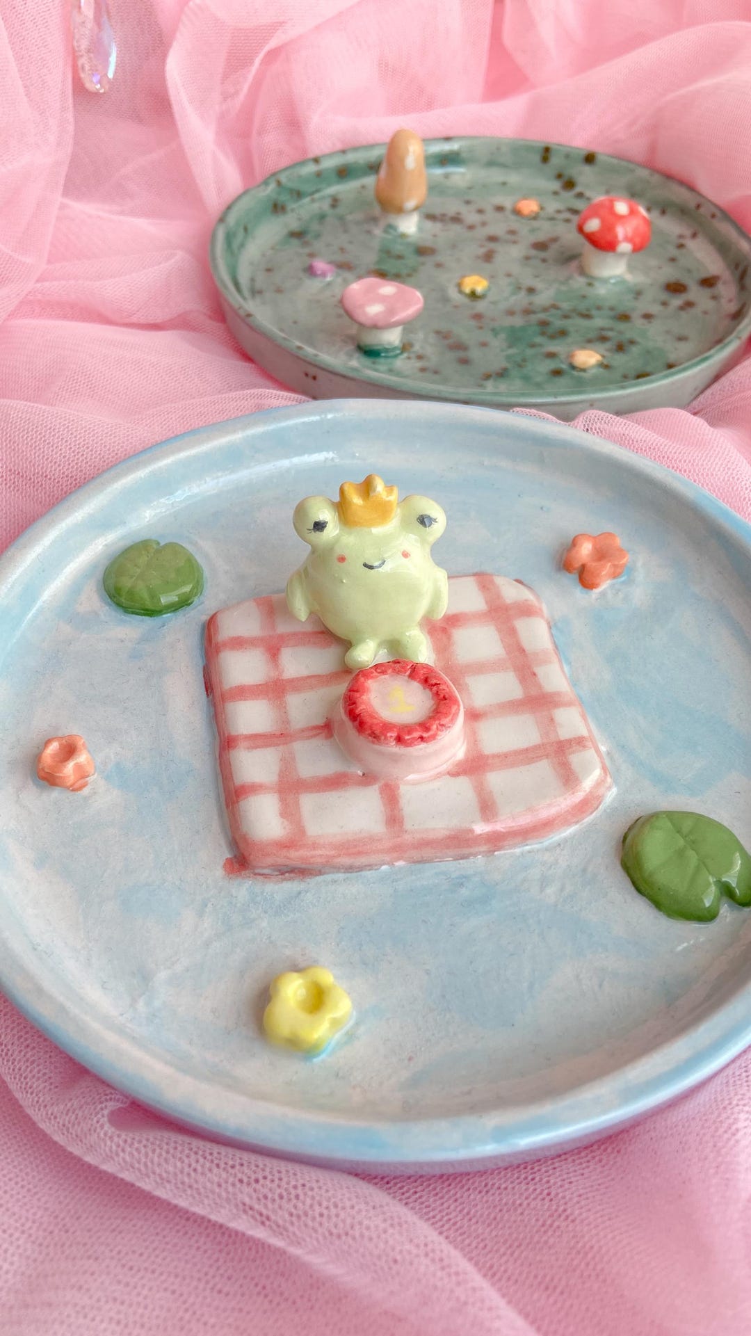 Personalized Jewelry Display Dish, Cute Frog Jewellery Dish, Cottage ...