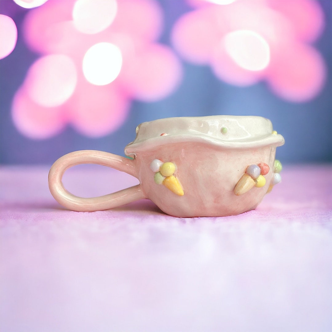 Personalized Mug Cute Custom Handmade Ceramic Icecream Candy Sweet Ice ...