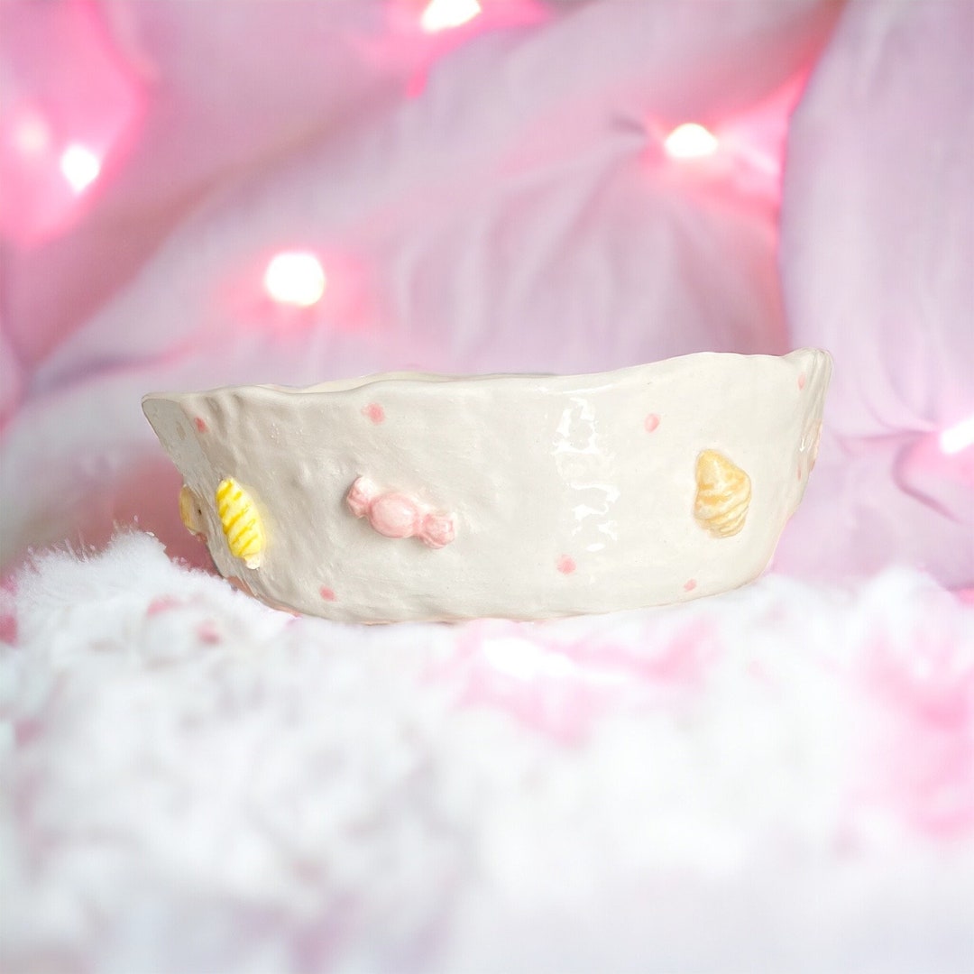 Personalized Pet Bowl Handmade Custom Cat Ceramic Cute Aesthetic Bowls ...