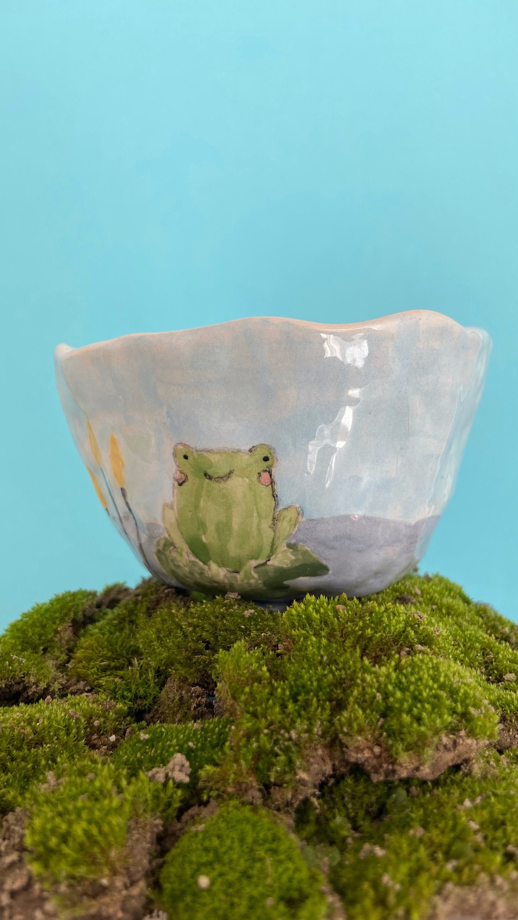 Personalized Bowl Handmade Custom Ceramic Frog Goblincore Aesthetic ...
