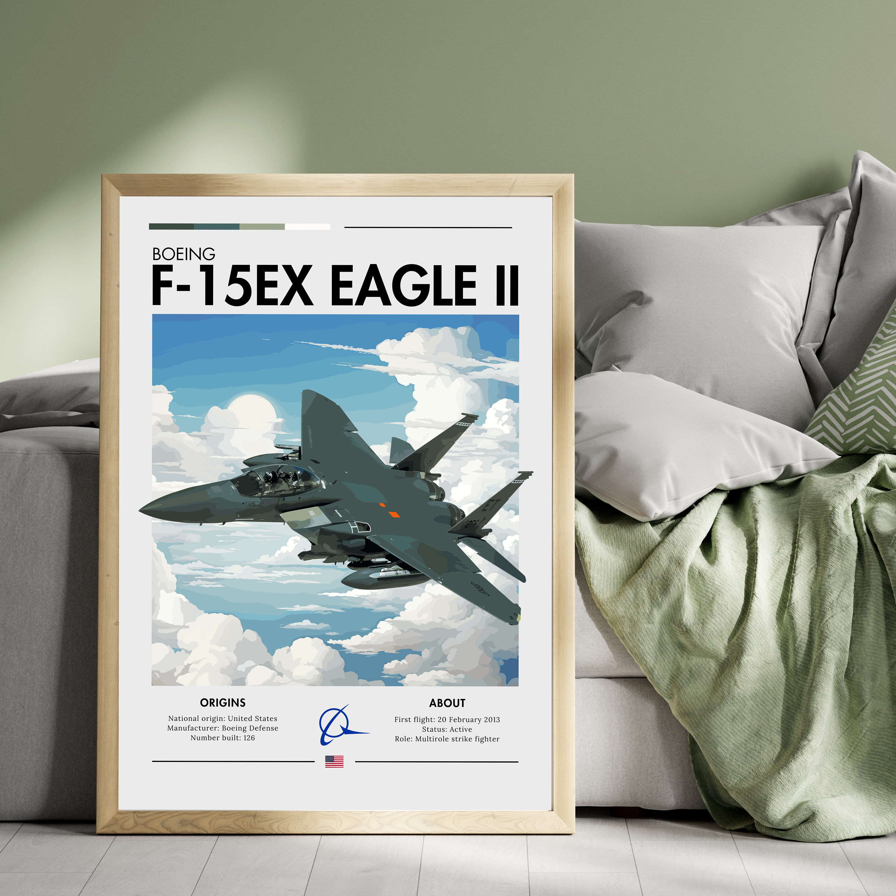 Boeing F-15EX Eagle II Poster - Aviation Art, Fighter Jet Print - Etsy