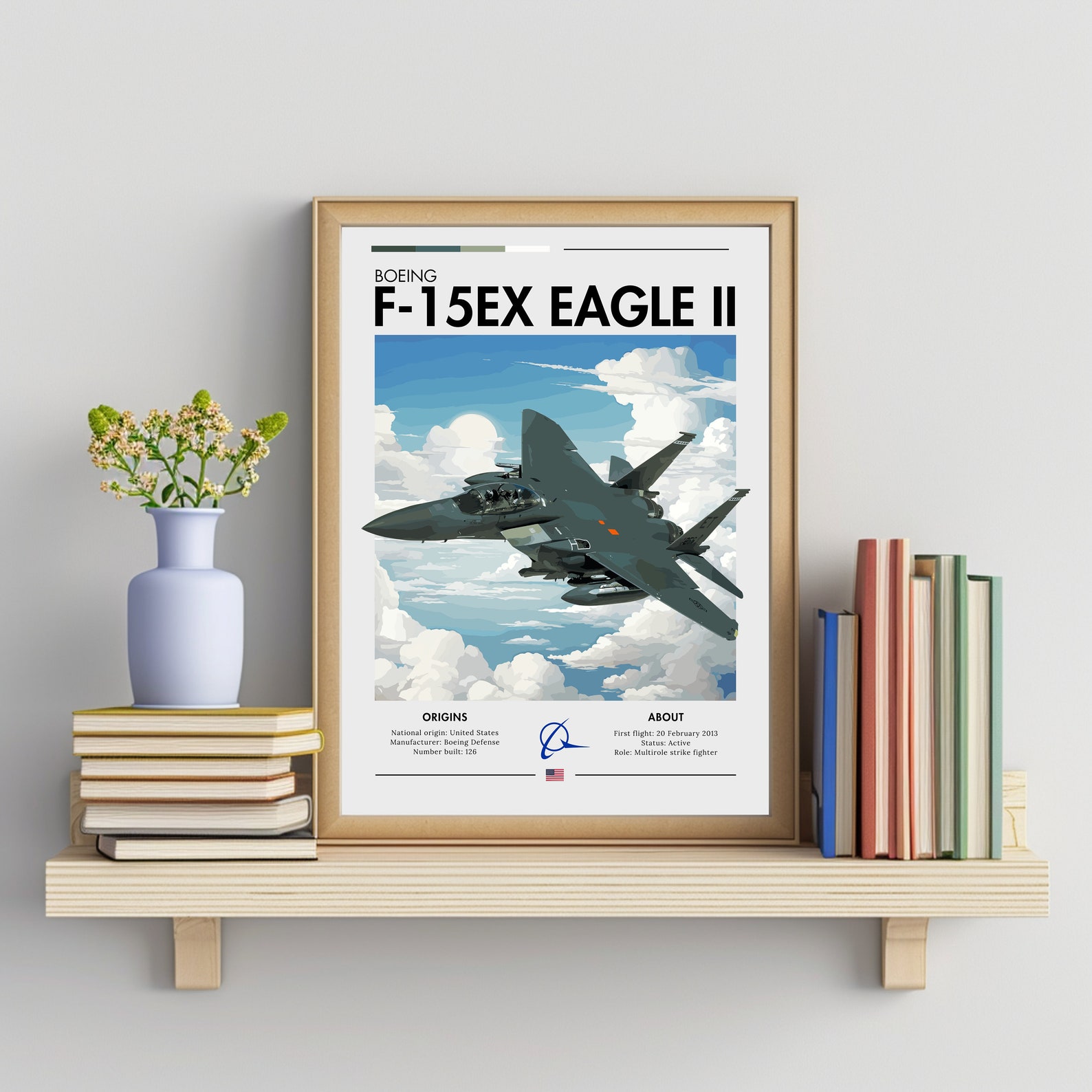 Boeing F-15EX Eagle II Poster - Multirole Strike Fighter Aviation Art ...