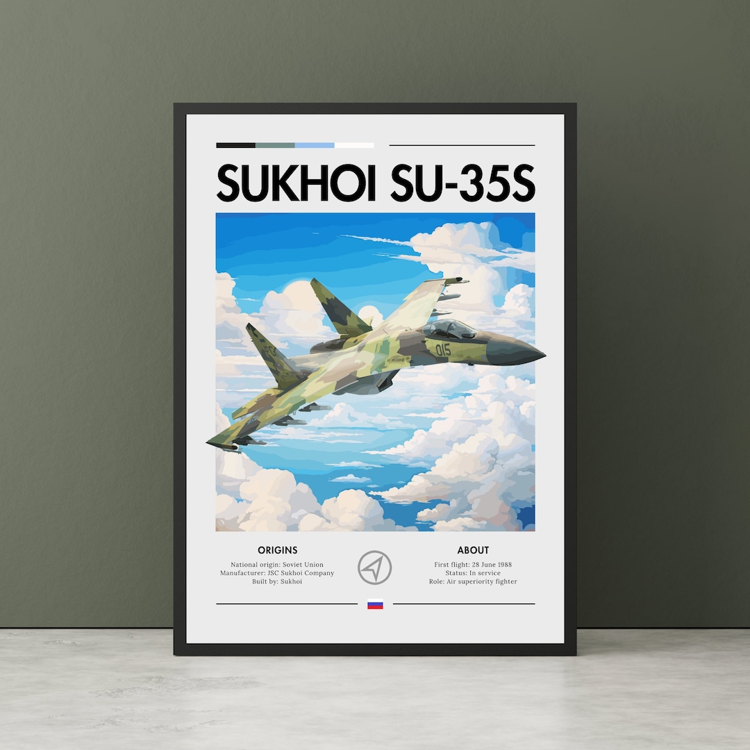 Sukhoi Su-35 Print: 4th Generation Aircraft Poster - Etsy
