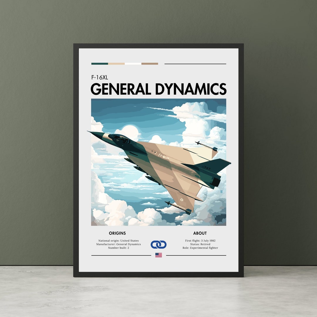 General Dynamics F-16XL Poster - USAF Aviation Art, Experimental ...