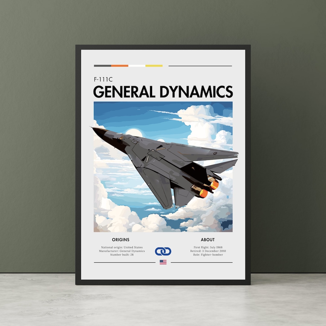 General Dynamics F-111C Poster - RAAF Aviation Art, Fighter-bomber Jet ...