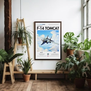 Grumman F-14 Tomcat Print - Aviation Art, Fighter Jet Poster - Etsy