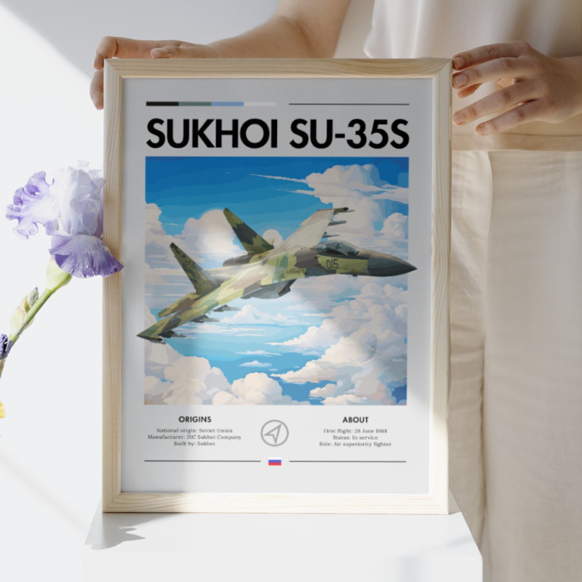 Sukhoi Su-35 Print: 4th Generation Aircraft Poster - Etsy