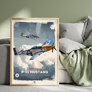North American P-51 Mustang - WWII Aviation, Korean War, Vintage Plane ...