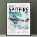 Supermarine Spitfire Poster – WWII Aviation Art, Fighter Jet Print - Etsy