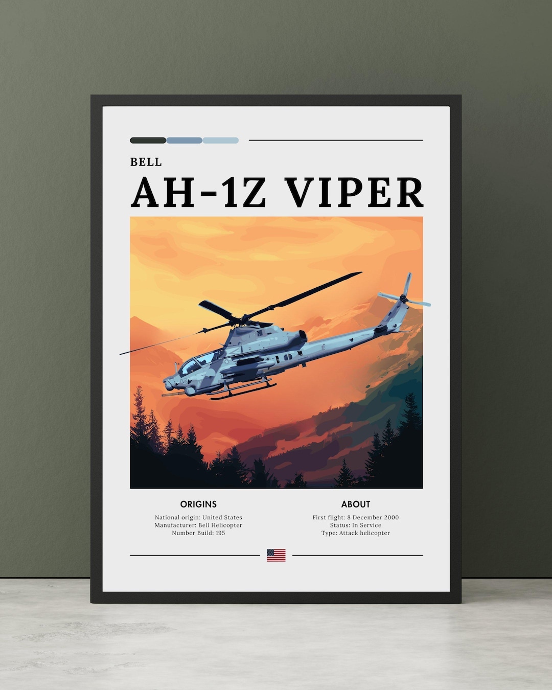 Bell AH-1Z Viper Poster – Military Aircraft Print - Etsy