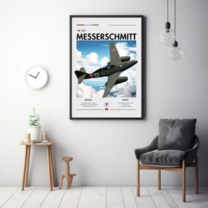 Messerschmitt Me 262 Print - WWII Aviation Art, Fighter Aircraft ...