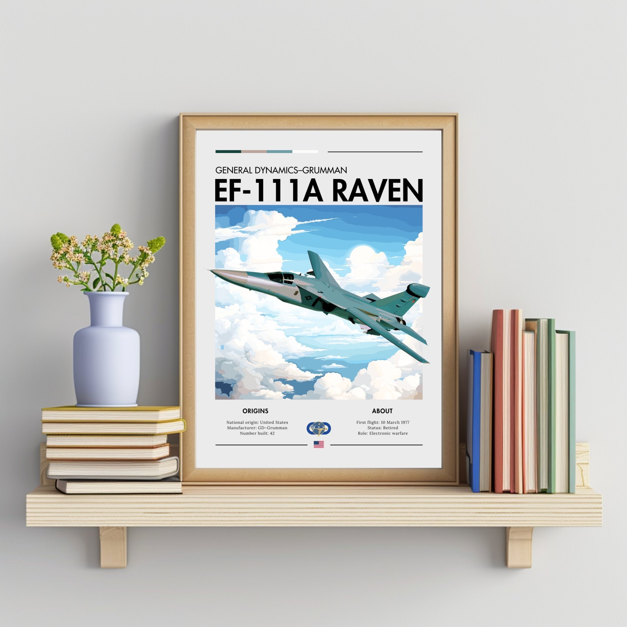 General Dynamicsgrumman EF-111A Raven Print USAF Aviation Art ...