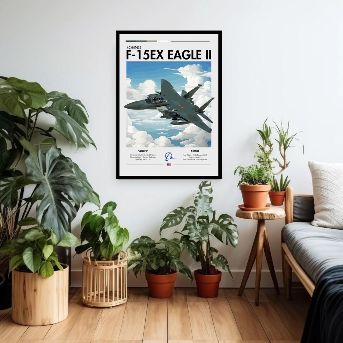 Boeing F-15EX Eagle II Poster - Aviation Art, Fighter Jet Print - Etsy
