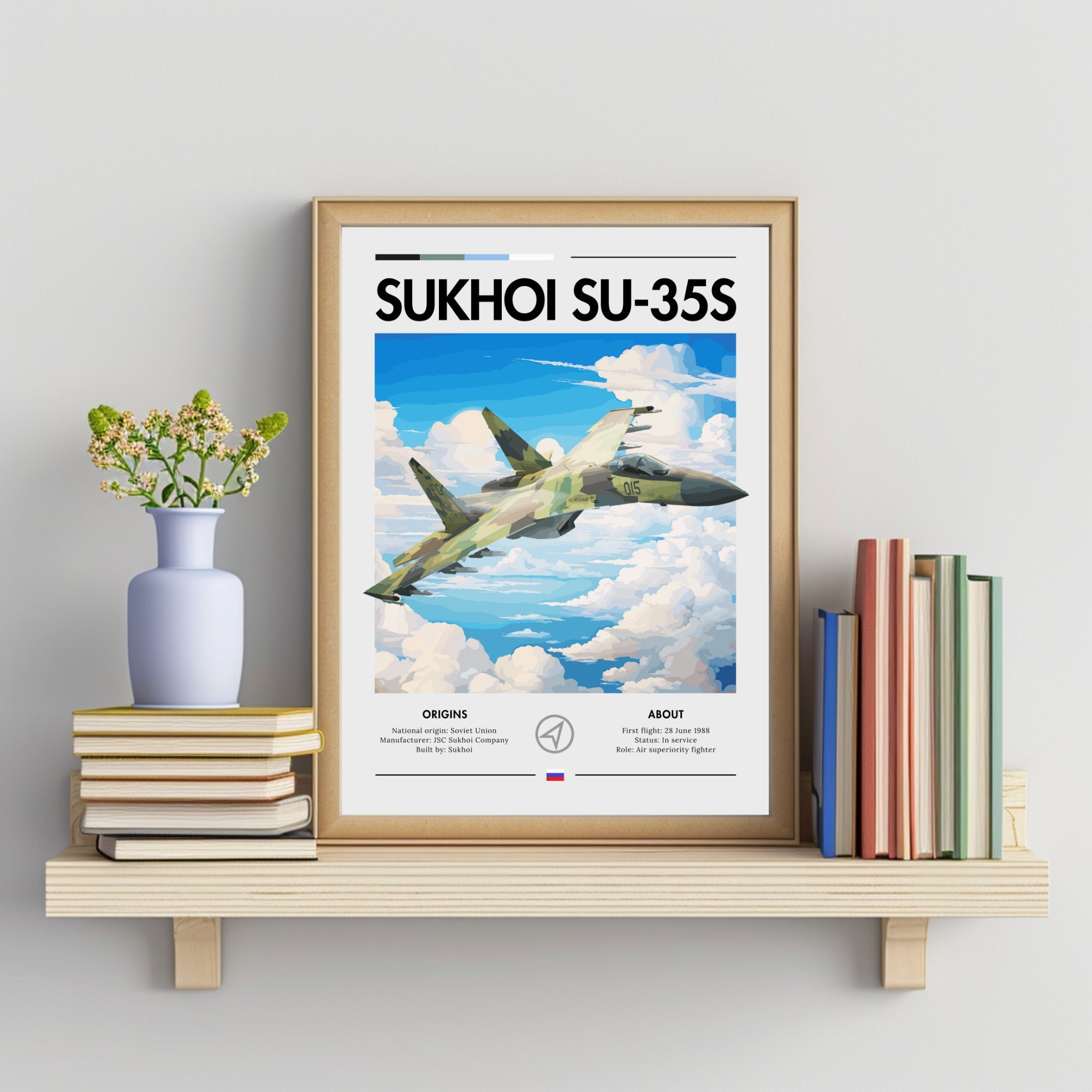 Sukhoi Su-35 Print: 4th Generation Aircraft Poster - Etsy
