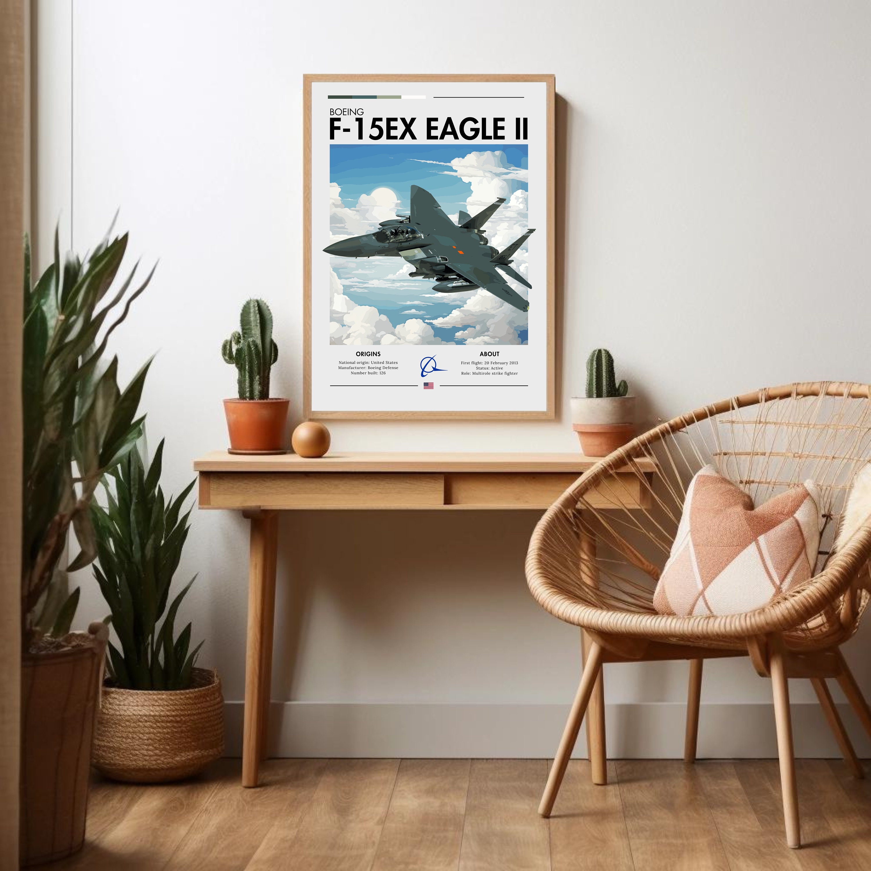 Boeing F-15EX Eagle II Poster - Aviation Art, Fighter Jet Print - Etsy