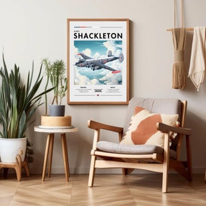 Avro Shackleton Print Aviation Art, RAF Coastal Command, White Cliffs ...