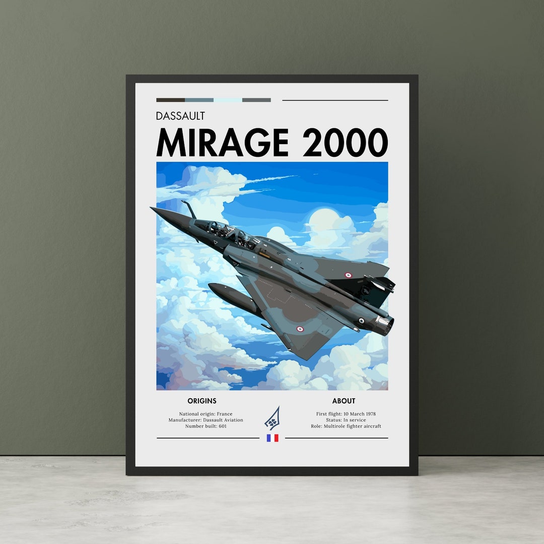Dassault Mirage 2000 Print - Aviation Art, French Air Force Aircraft ...