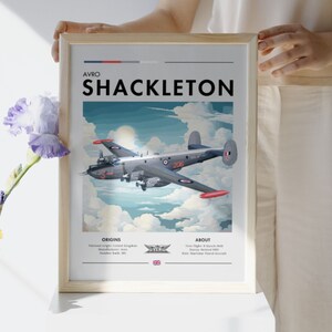 Avro Shackleton Print Aviation Art, RAF Coastal Command, White Cliffs ...