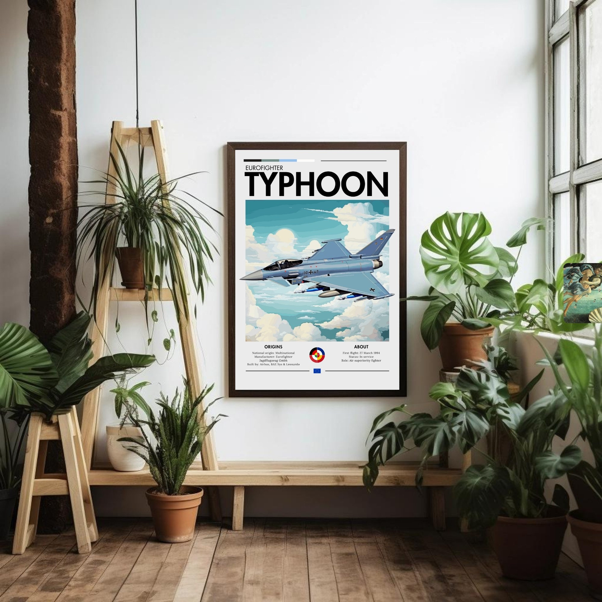 Eurofighter Typhoon Poster Aviation Art, Fighter Jet Print, Plane ...