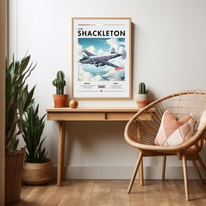 Avro Shackleton Print Aviation Art, RAF Coastal Command, White Cliffs ...