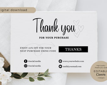 Canva Thank You Code - Etsy