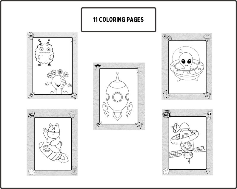 Space Coloring Pages, Space Activity Pages, Printable Pages for Kids ...