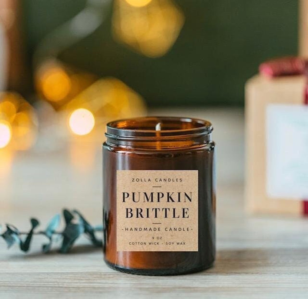 Pumpkin Brittle Candle | Butter Maple & Caramel Brittle | Fall Night ...