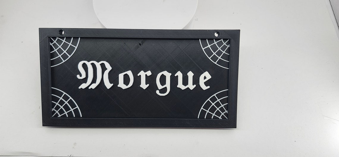 Morgue Gothic Wall Plaque, 3D Printed! - Etsy