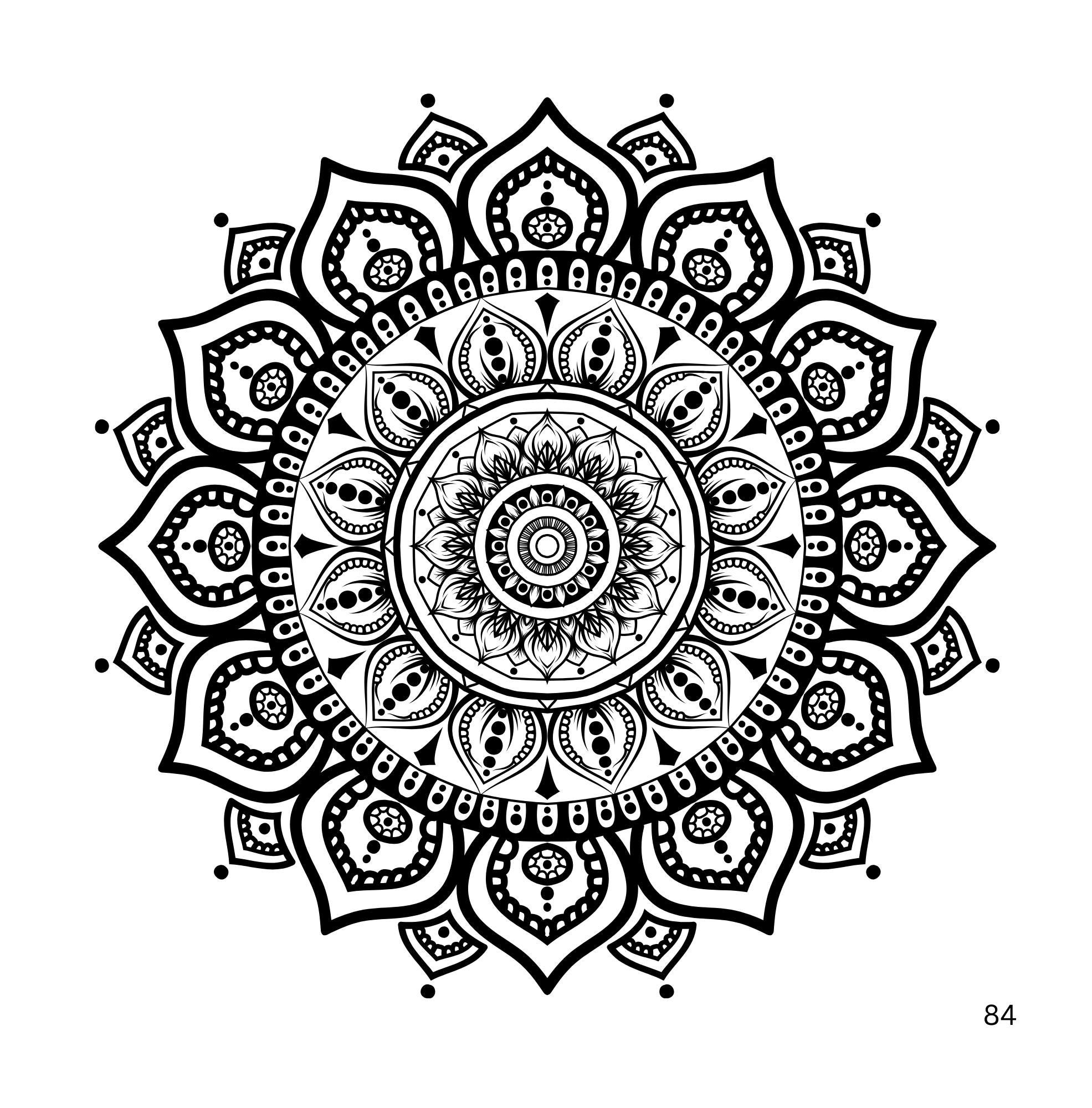 Mandala Coloring Book, Mandala Patterns - Etsy