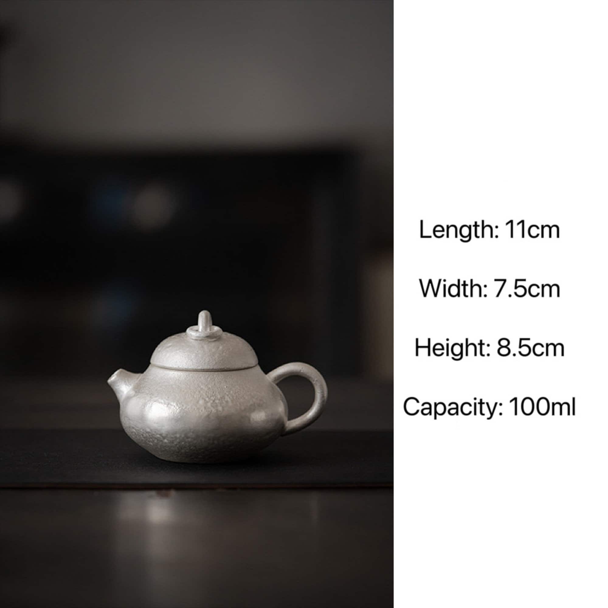 Chinese Style Gilt Silver Teapot Creative Shape Design Teapot Set With ...