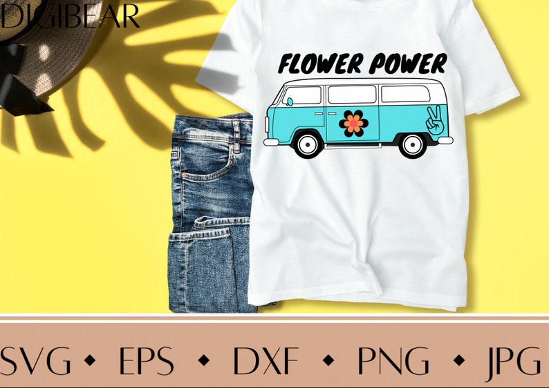 Vintage Bus,vw Bus,hippie Bus,retro Bus SVG, Png, Jpg, Pdf, Eps, Dxf ...