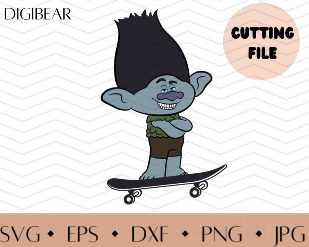 Trolls Png Trolls Shirt Trolls Clipart Skater Troll Trolls Svg