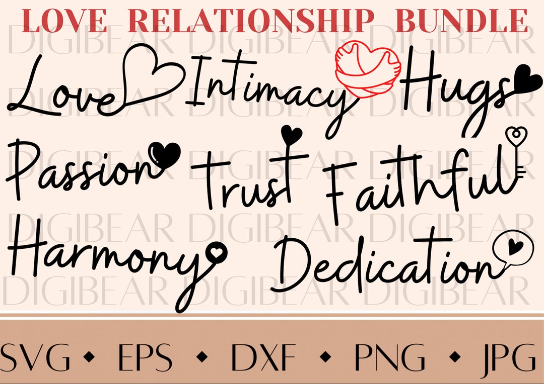 Love Font Plotter File Svg Dxf Png Eps in Love Heart Love Wedding ...