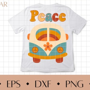 Vintage Bus,vw Bus,hippie Bus,retro Bus SVG, Png, Jpg, Pdf, Eps, Dxf ...
