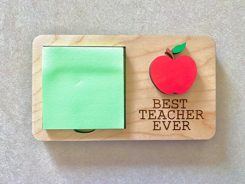 Teacher Appreciation Gift Post It Sticky Note Holder - Etsy