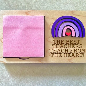 Teacher Appreciation Gift - Post It Sticky Note Holder - Etsy