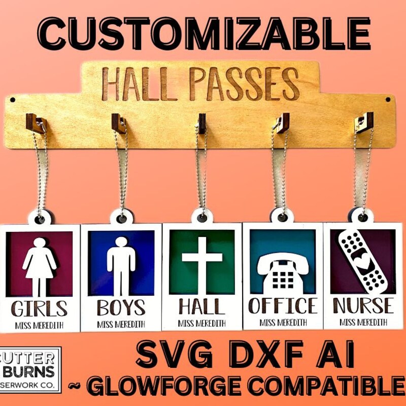Teacher Hall Pass Svg - Etsy