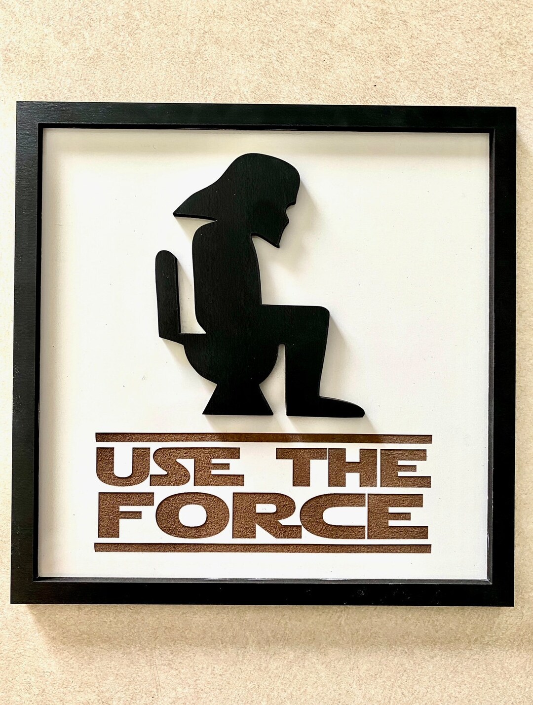 Star Wars Darth Vader Use the Force Bathroom Wall Hanging Decor Sign - Etsy